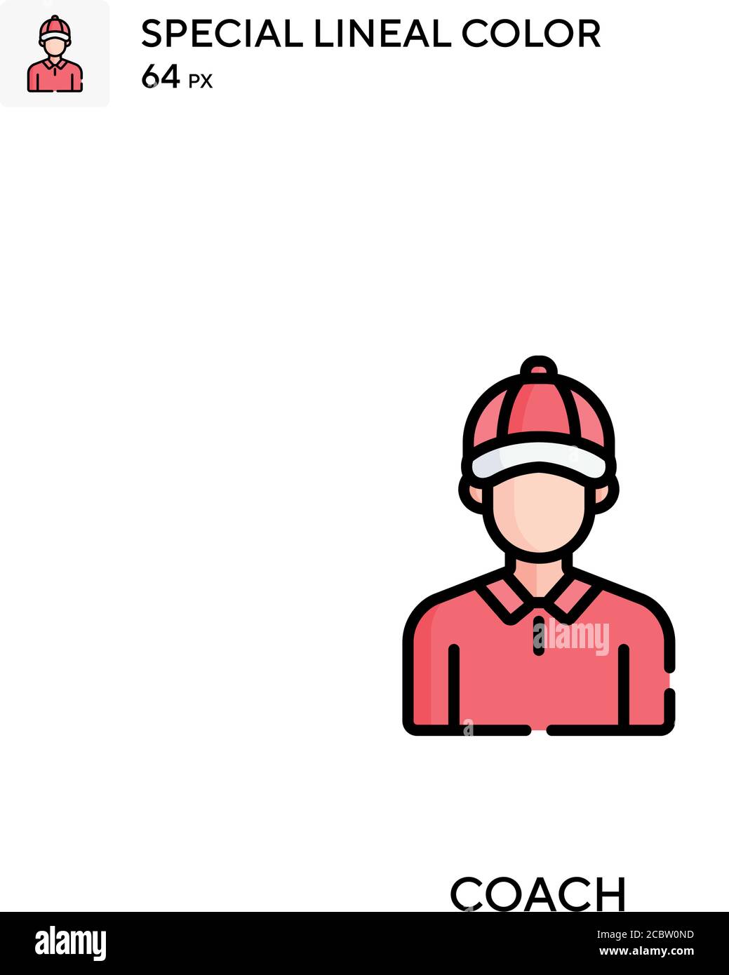 Coach Special lineal color vector icon. Coach icons for your business ...