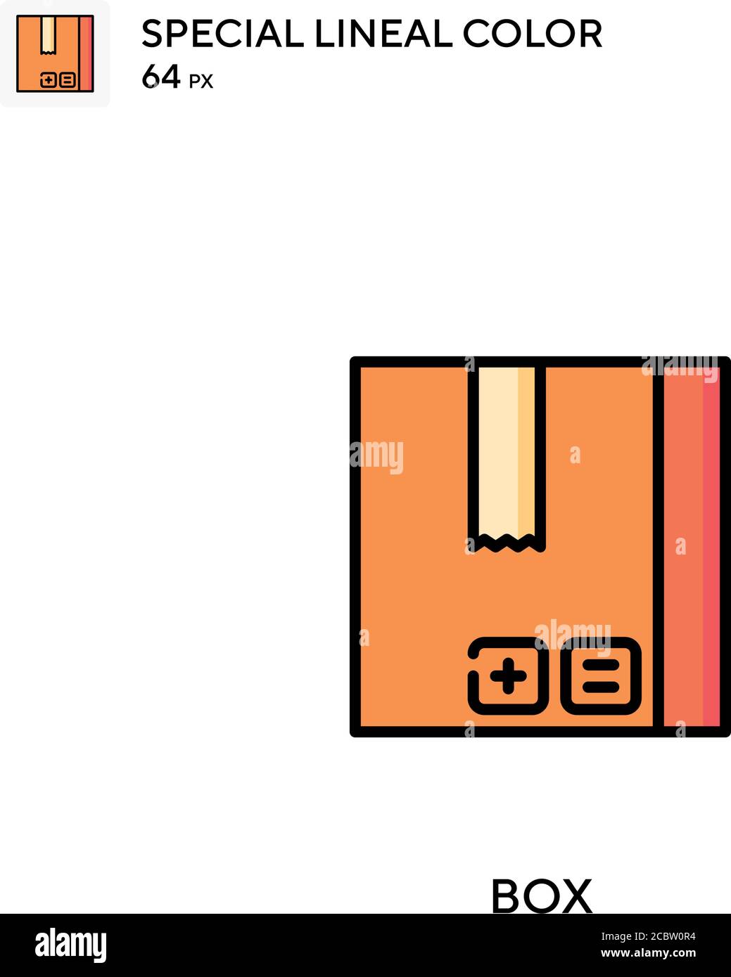 Box Special lineal color vector icon. Box icons for your business ...
