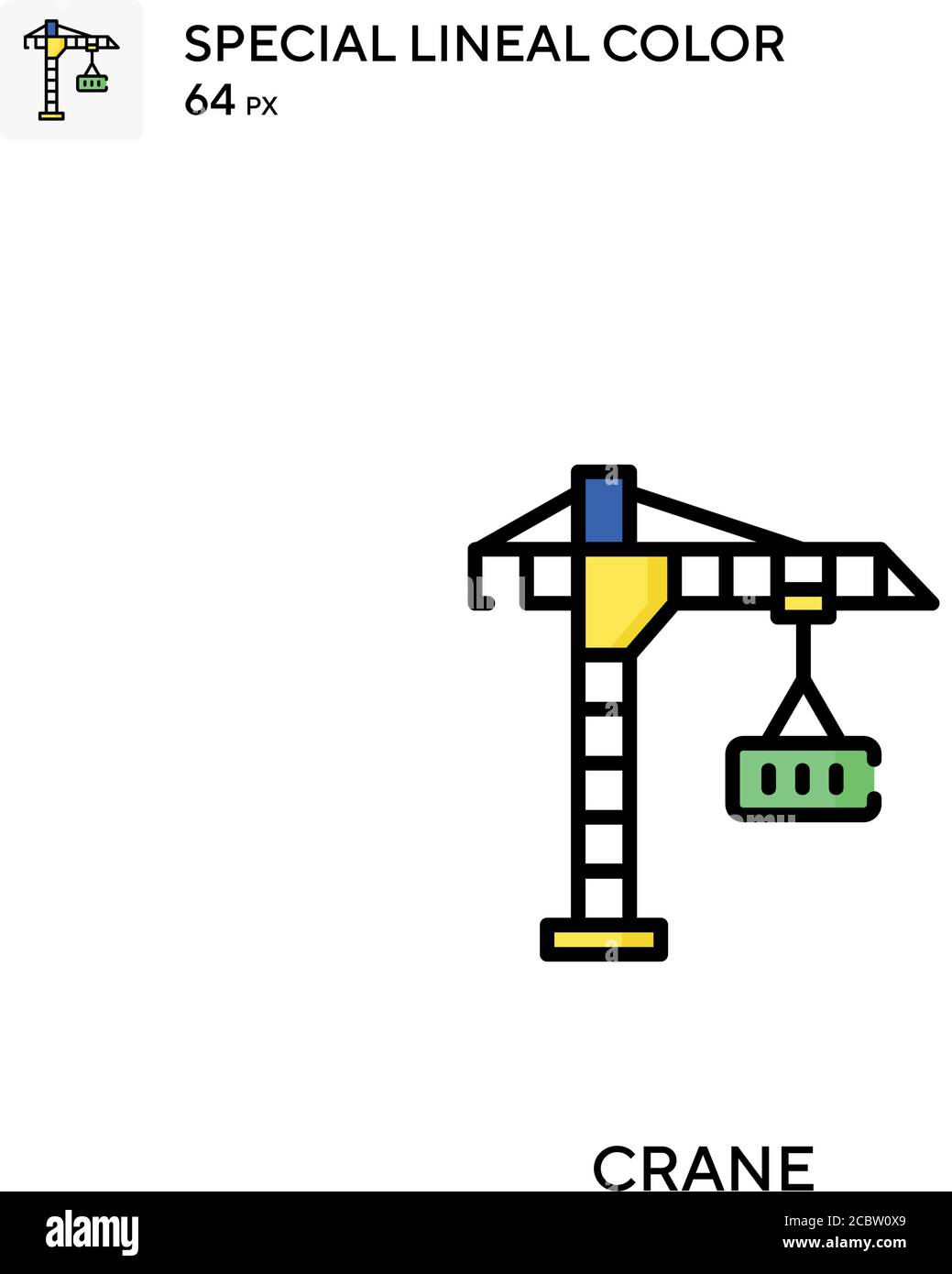 Crane Special lineal color vector icon. Crane icons for your business ...