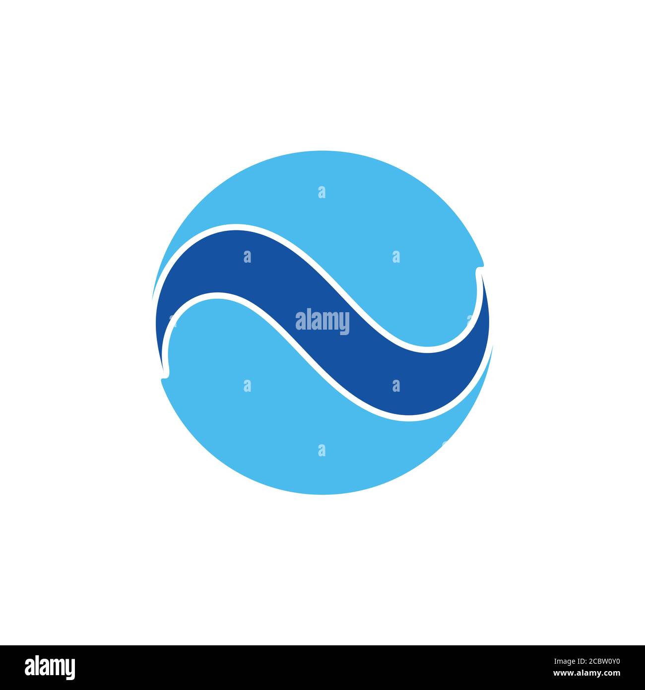 curves geometric wavy 3d flat logo vector Stock Vector Image & Art - Alamy