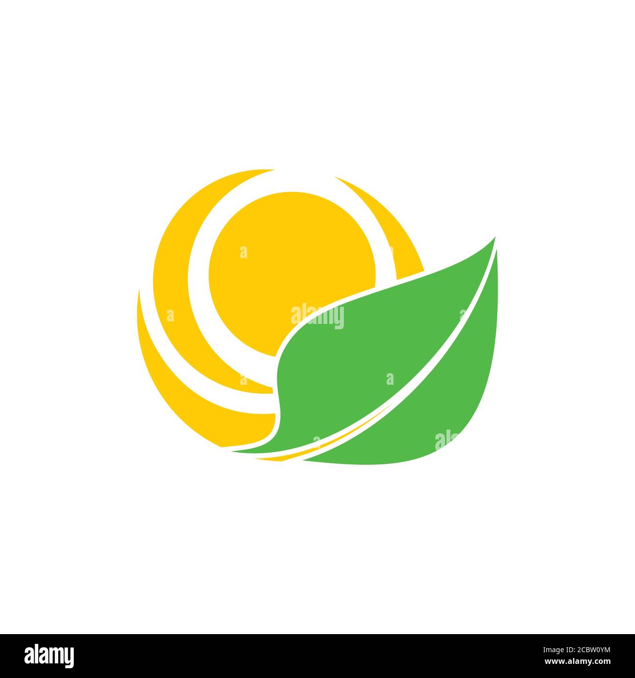 sun leaf simple geometric nature symbol vector Stock Vector Image & Art ...