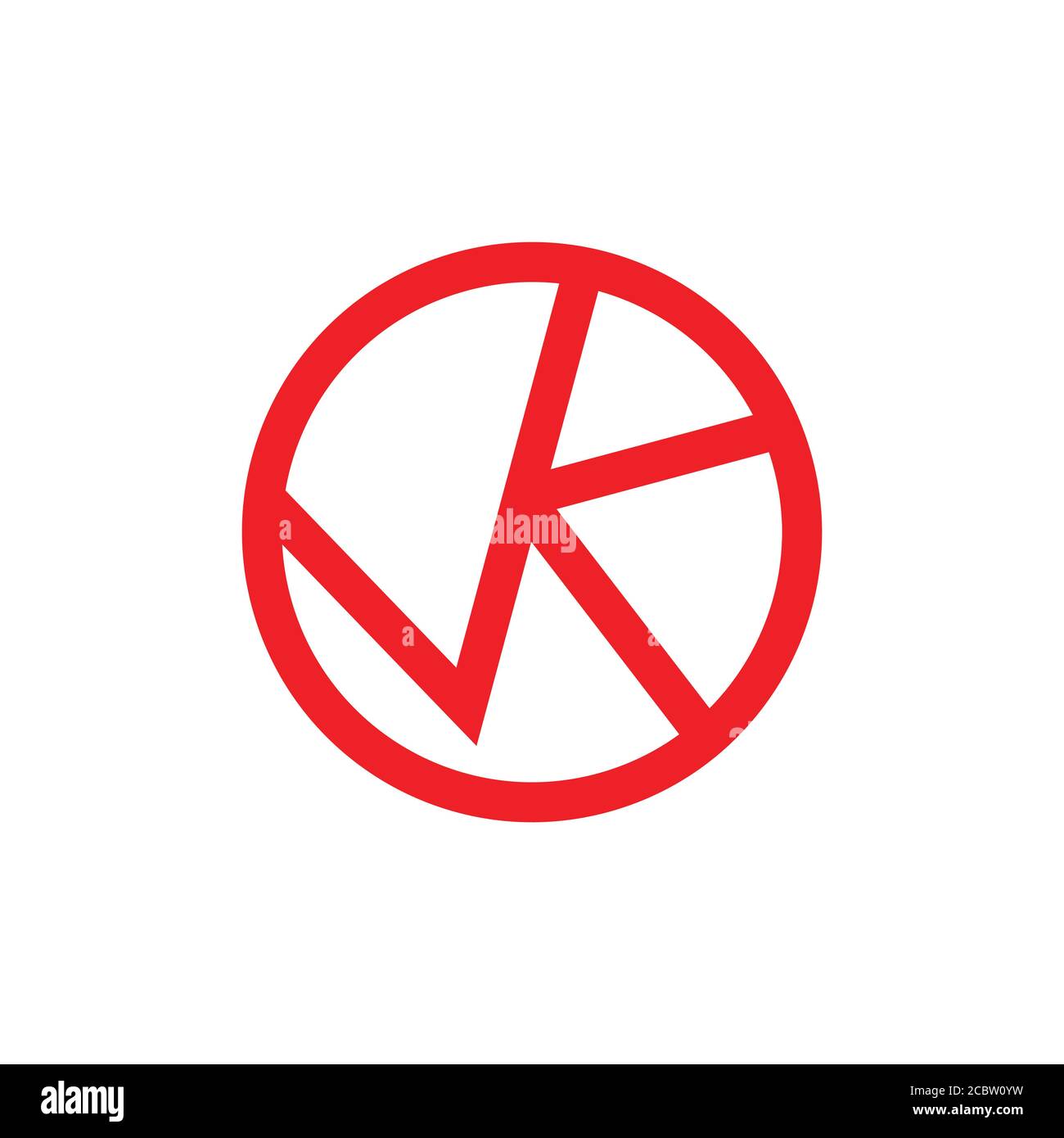 letter vk simple linked logo vector Stock Vector Image & Art - Alamy