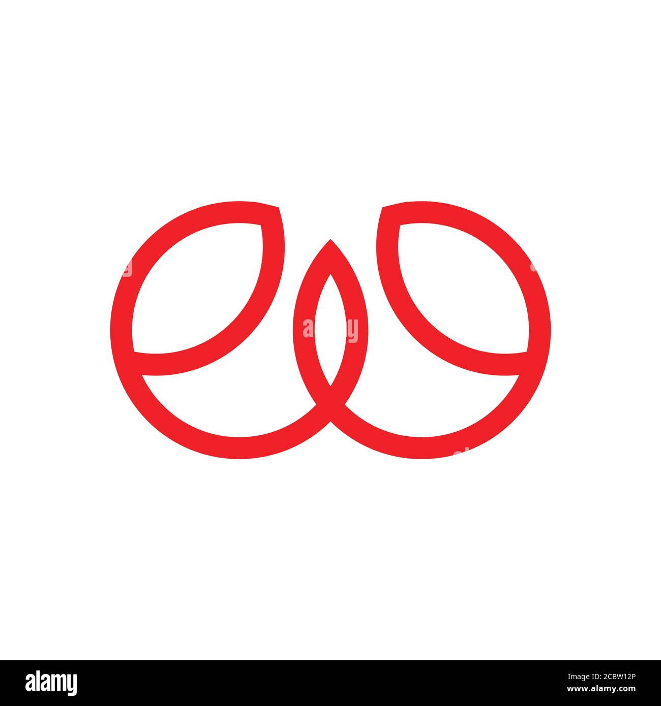 letter w geometric loop logo vector Stock Vector Image & Art - Alamy