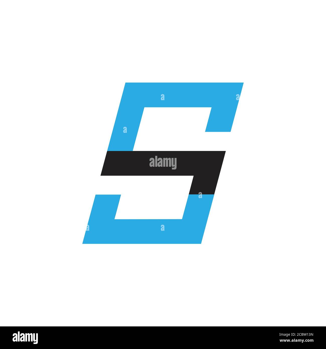 abstract letter sc simple geometric line logo vector Stock Vector Image ...