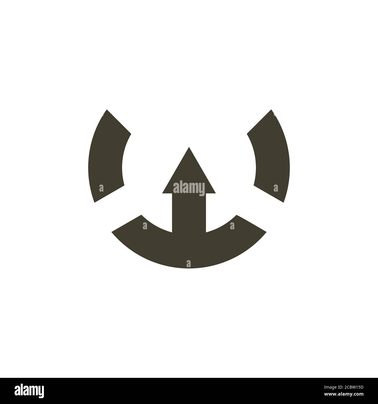 letter u simple geometric arrow up logo vector Stock Vector Image & Art ...