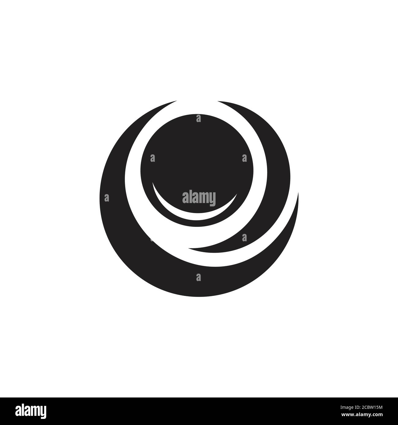abstract object circle geometric motion logo vector Stock Vector Image ...