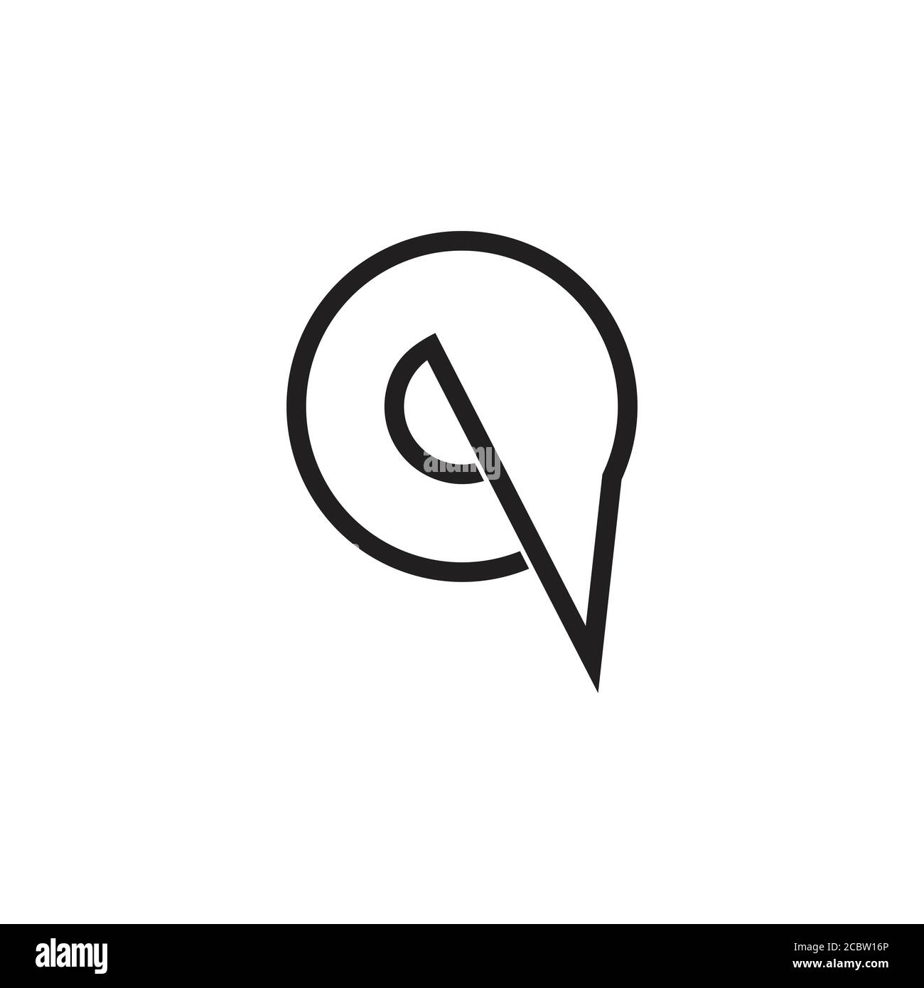 abstract sharp line logo vector Stock Vector Image & Art - Alamy