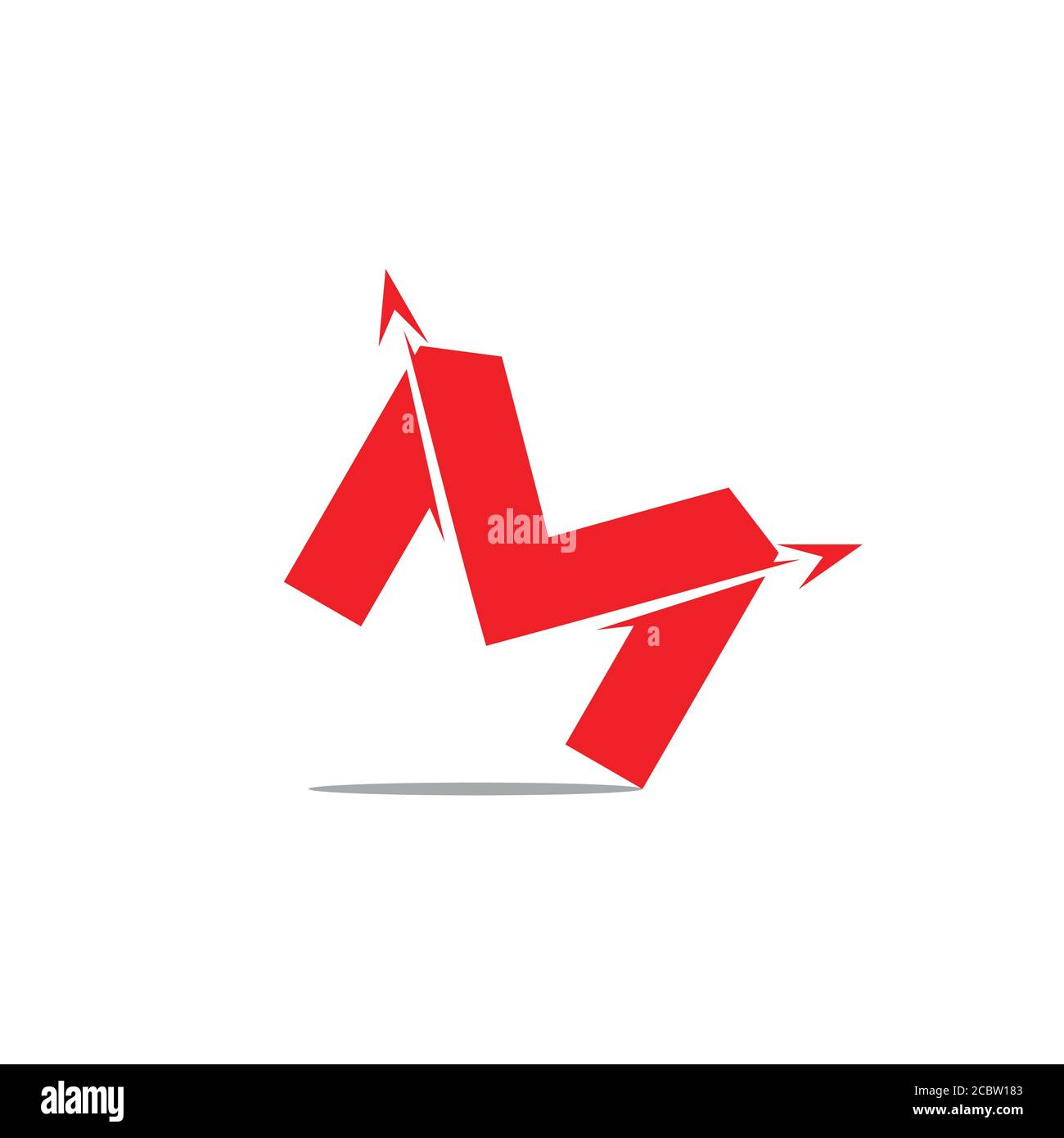 letter mv simple geometric motion arrow logo vector Stock Vector Image ...