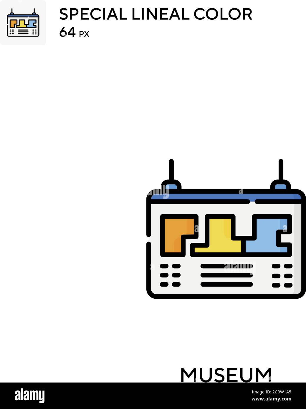Museum Special lineal color vector icon. Museum icons for your business ...