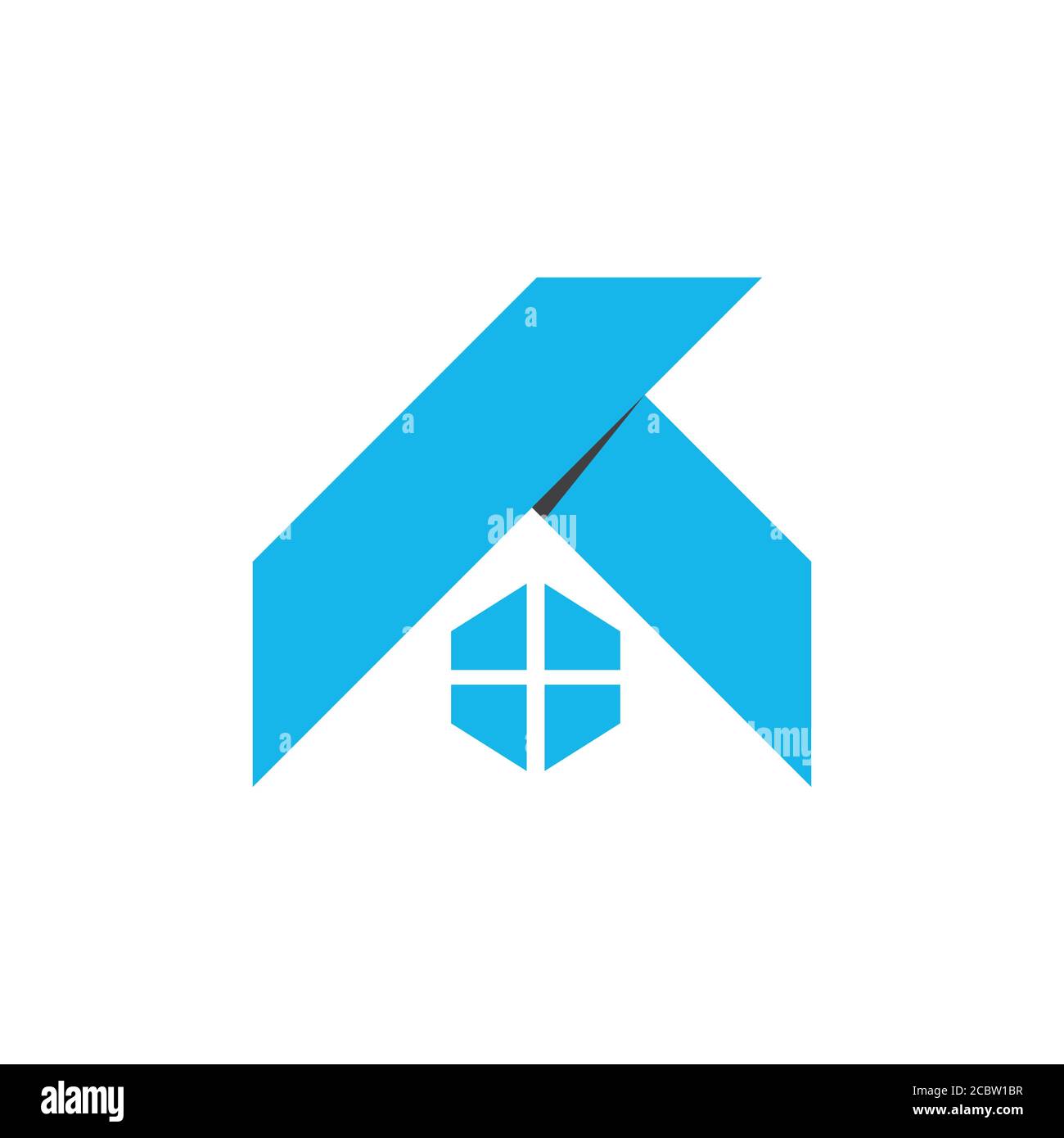 simple roof shape origami design symbol vector Stock Vector Image & Art ...