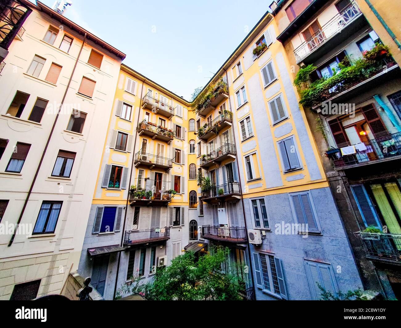 An apartment building in Milan Stock Photo - Alamy