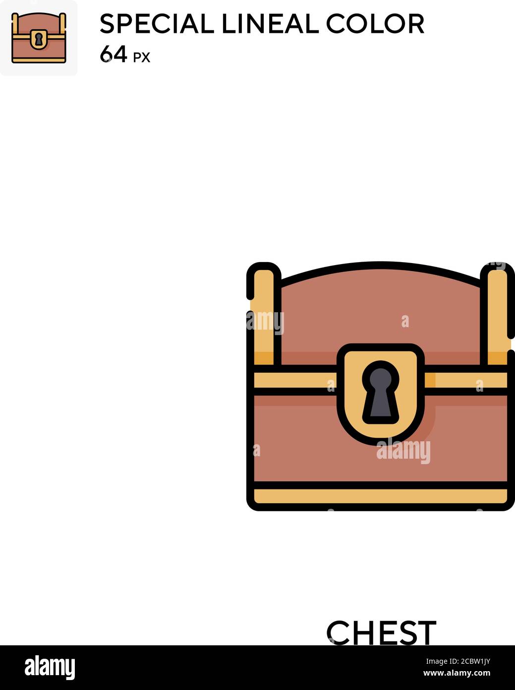 Chest Special lineal color vector icon. Chest icons for your business ...