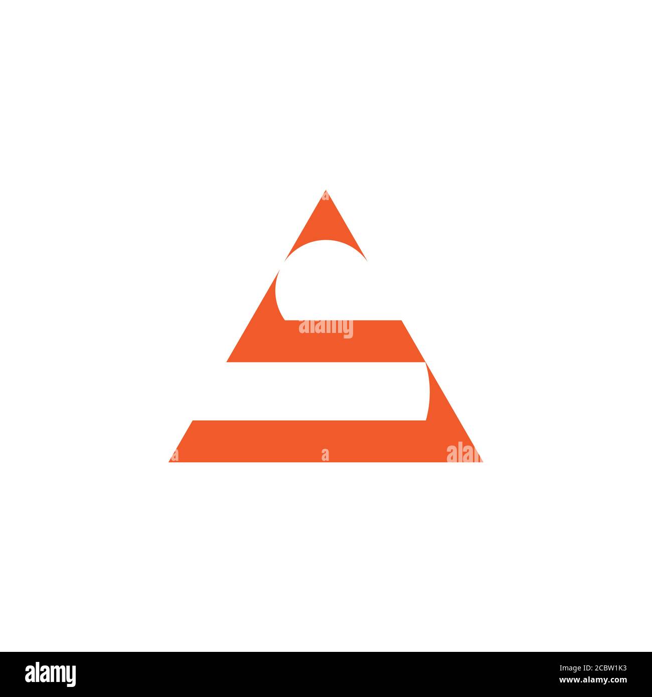 abstract letter s triangle arrow geometric logo vector Stock Vector ...