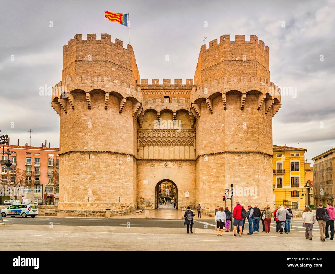 3 March 2020: Valencia, Spain - The Torres de Serranos or Puerta de ...