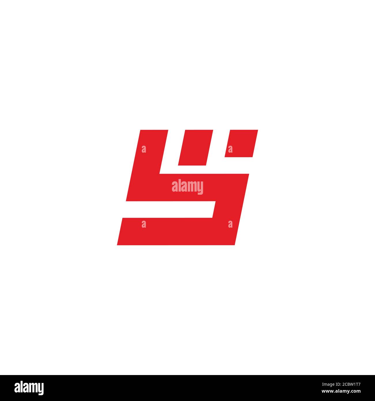 abstract letter bs simple geometric symbol logo vector Stock Vector ...