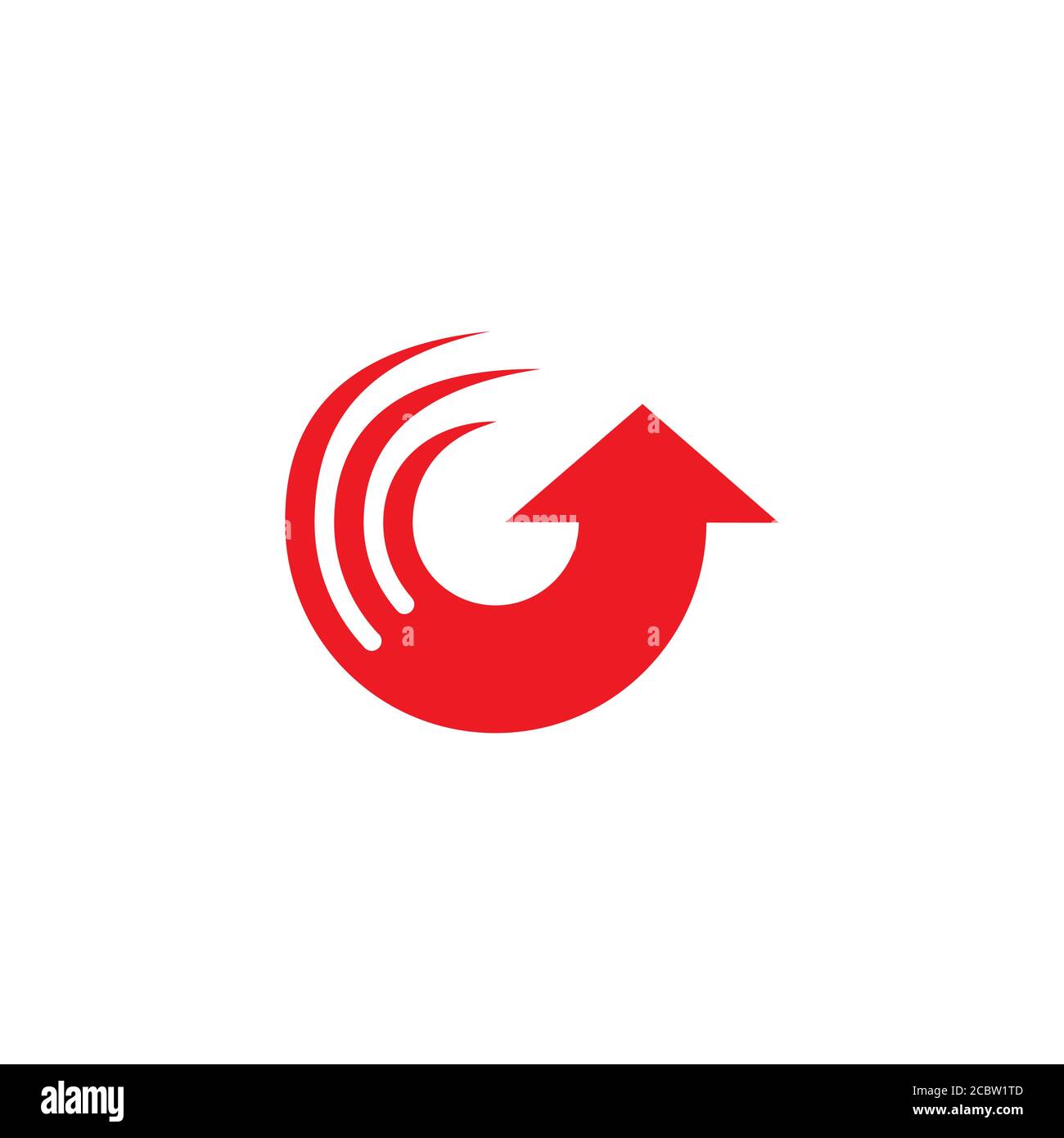 stripes rotation motion arrow up logo vector Stock Vector Image & Art ...