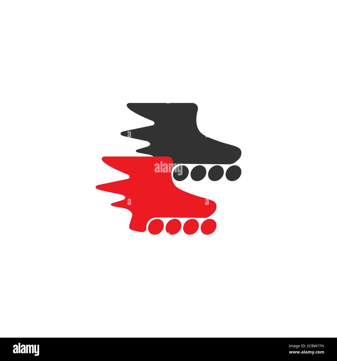 fast motion inline skate symbol logo vector Stock Vector Image & Art ...