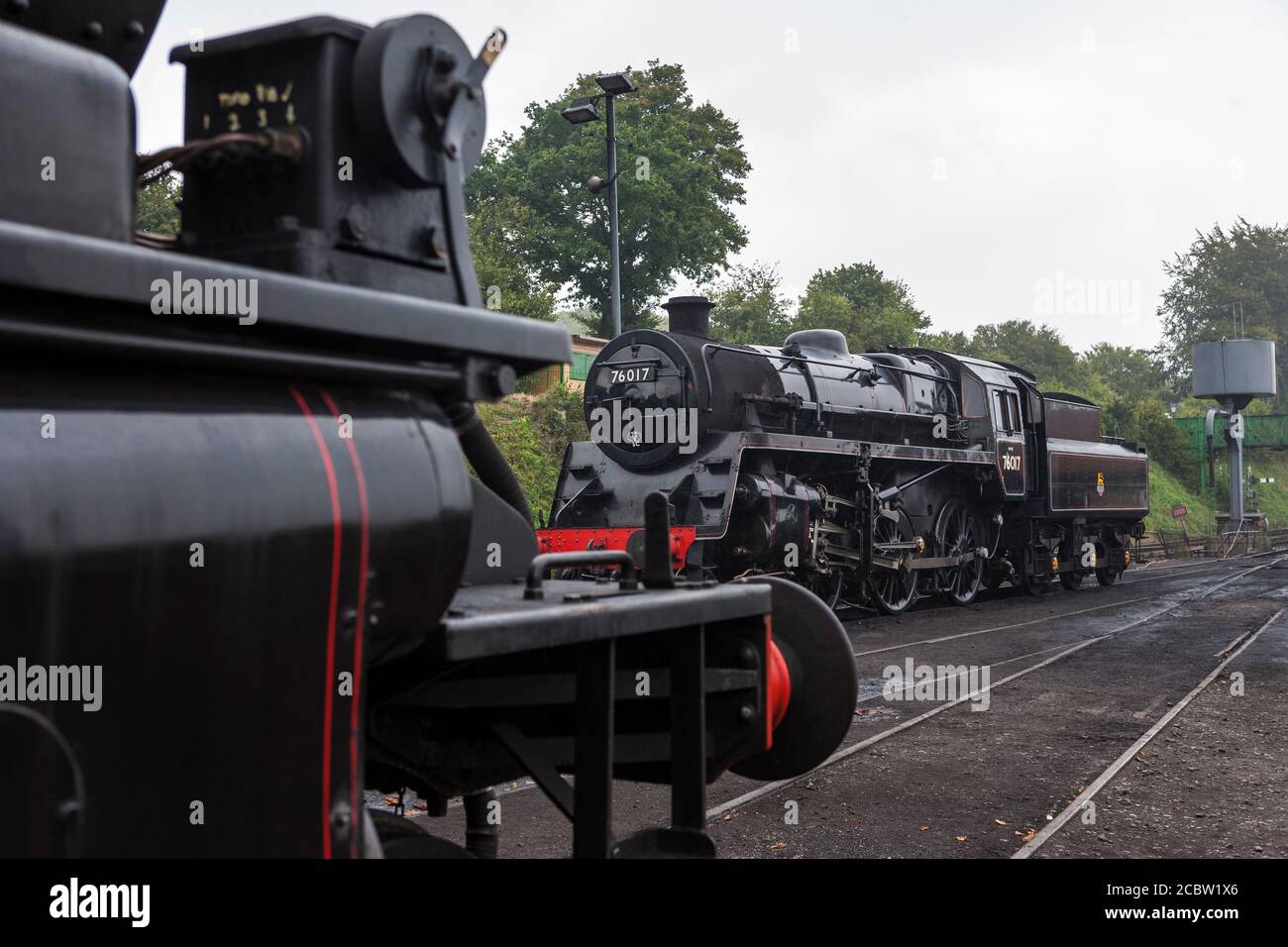 Foreground, Ivatt 2MT class 2-6-2T locomotive No. 41312 and beyond ...