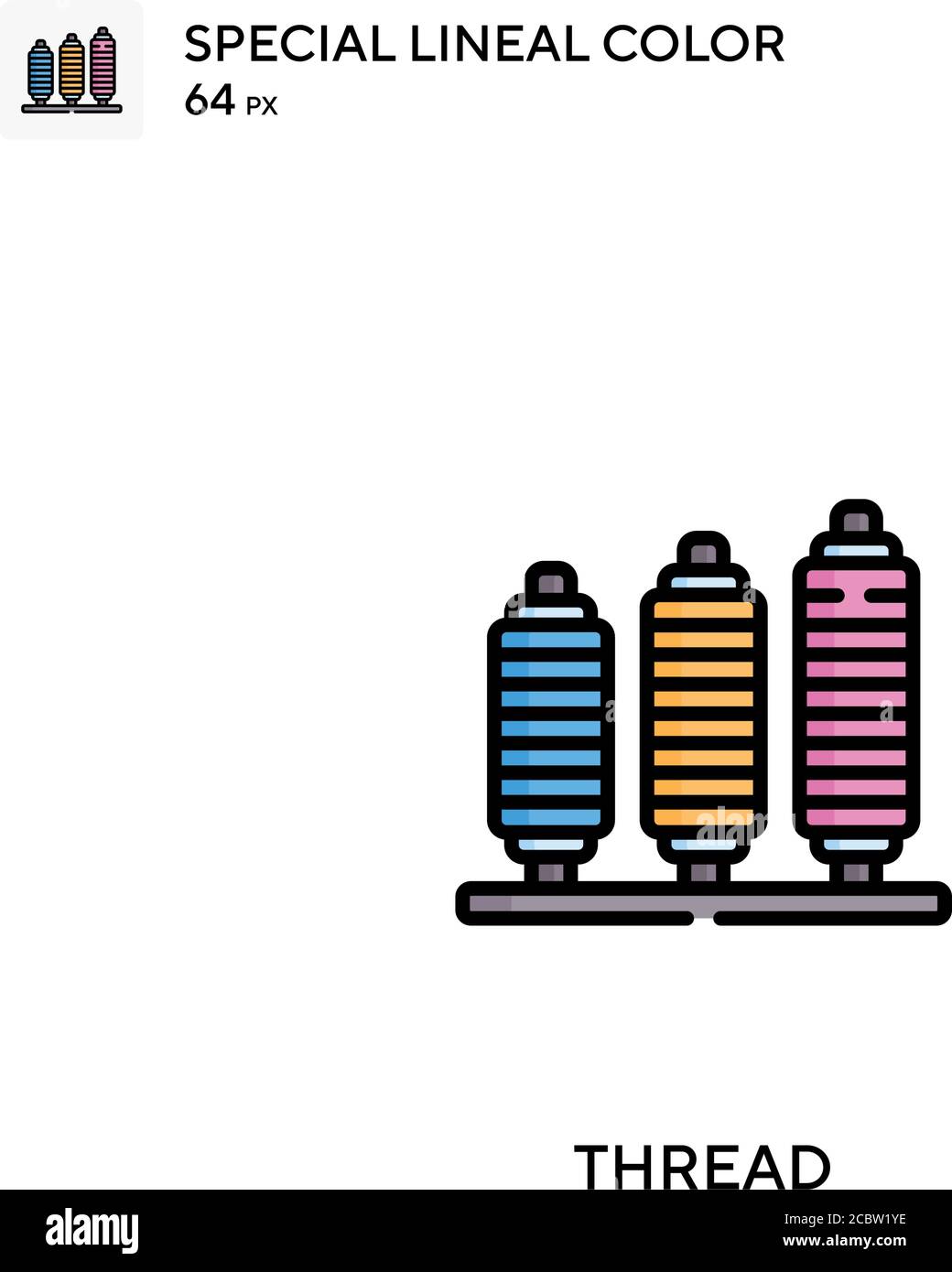 Thread Special lineal color vector icon. Thread icons for your business ...
