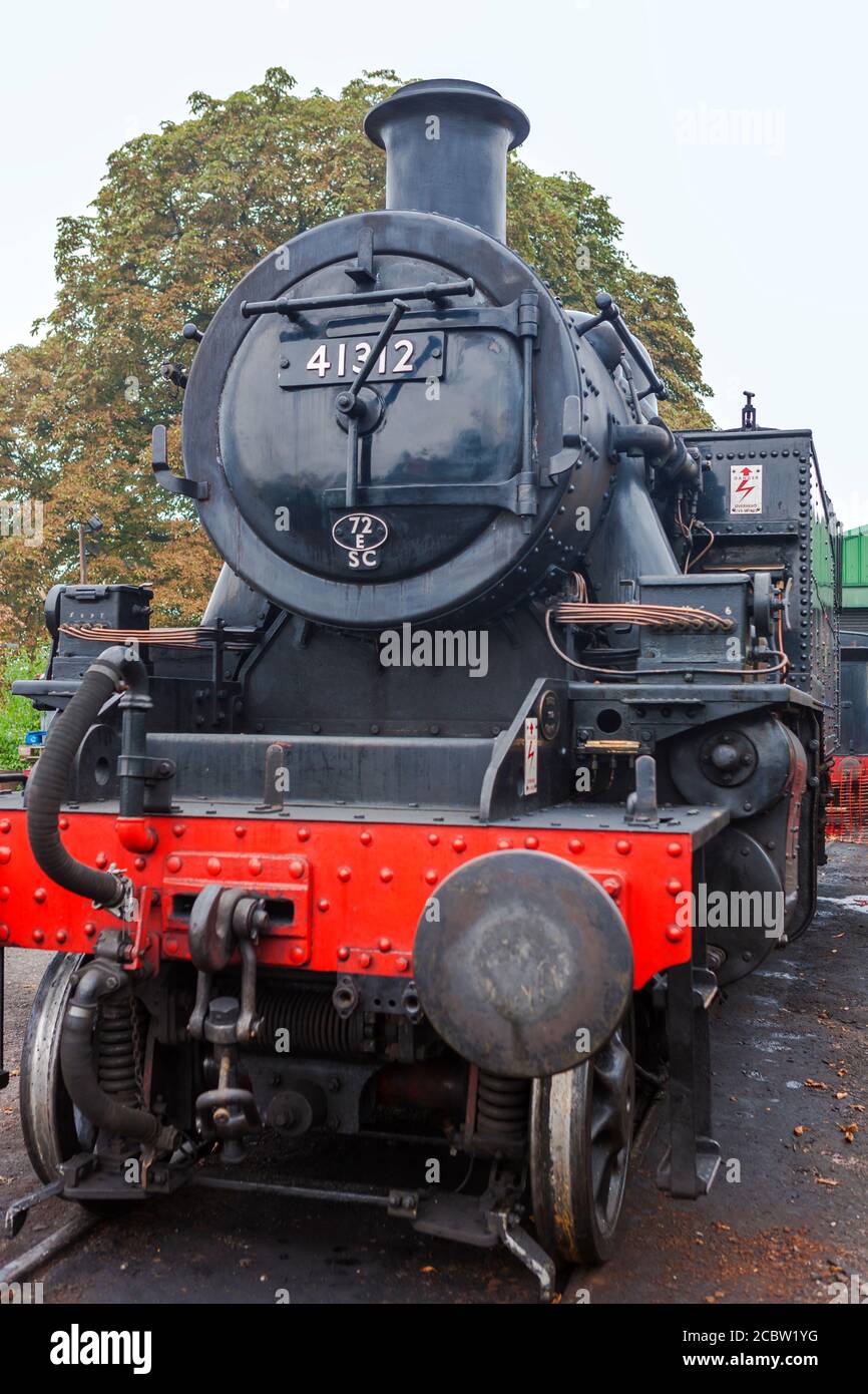 British railways ivatt class 2mt tank engine hi-res stock photography ...