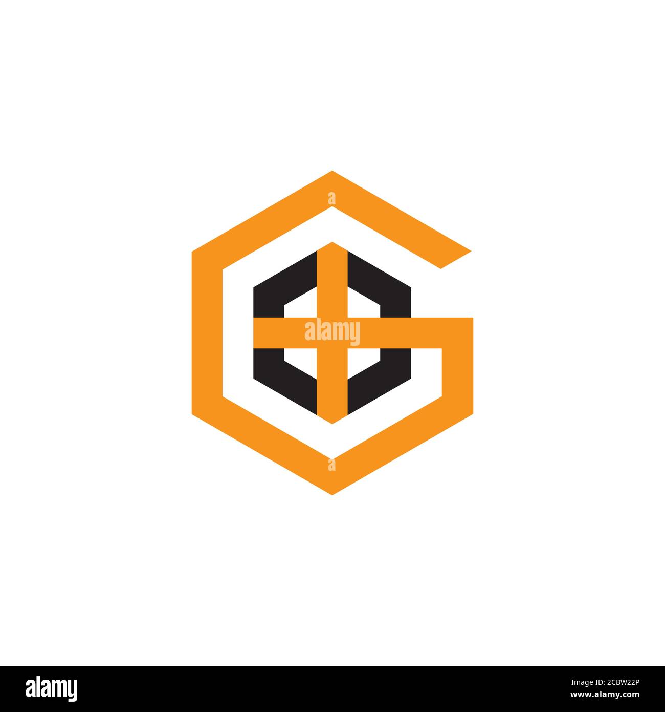 letter g home hexagonal window logo vector Stock Vector Image & Art - Alamy