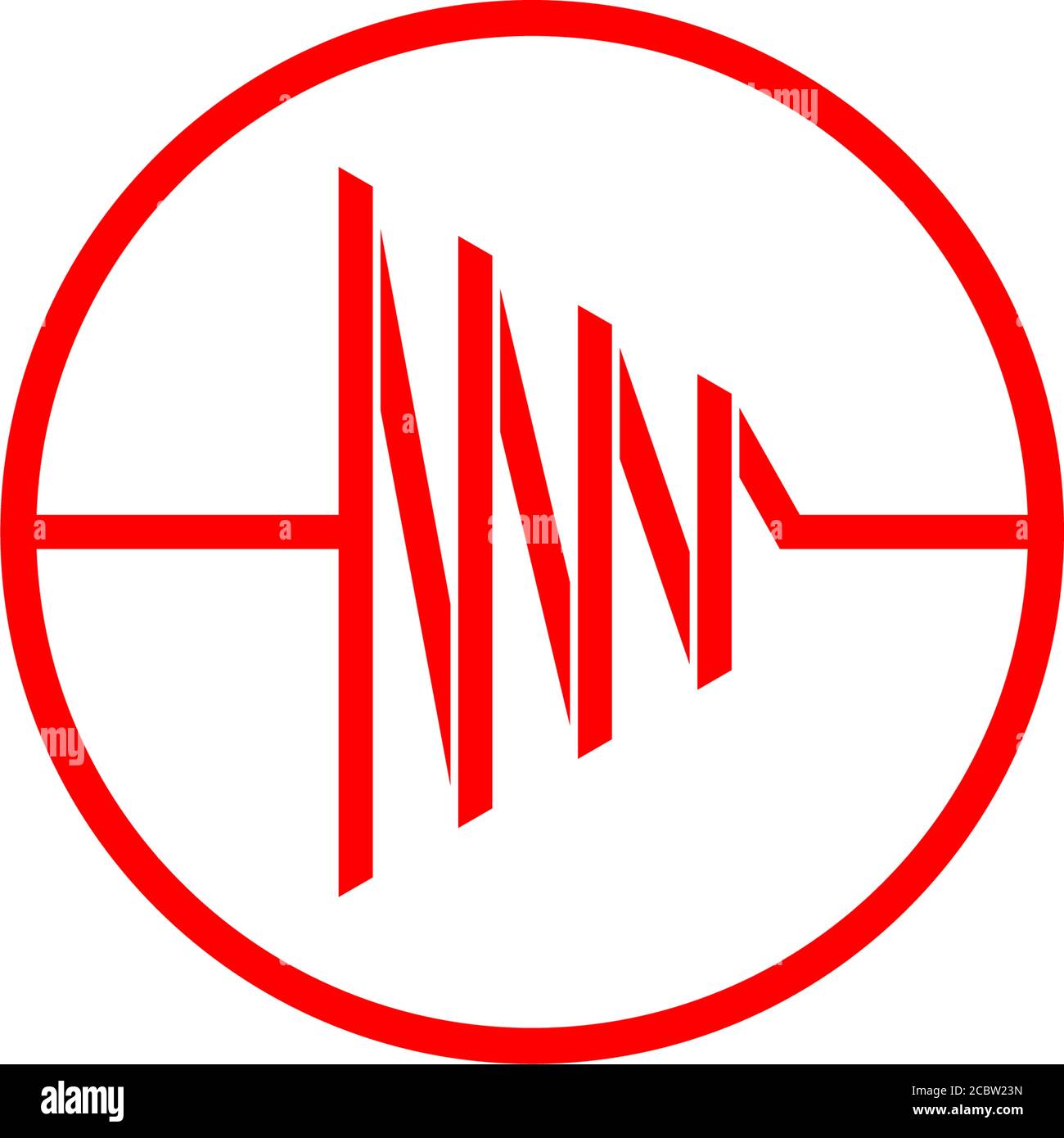 heart pulse simple circle geometric line symbol logo vector Stock ...