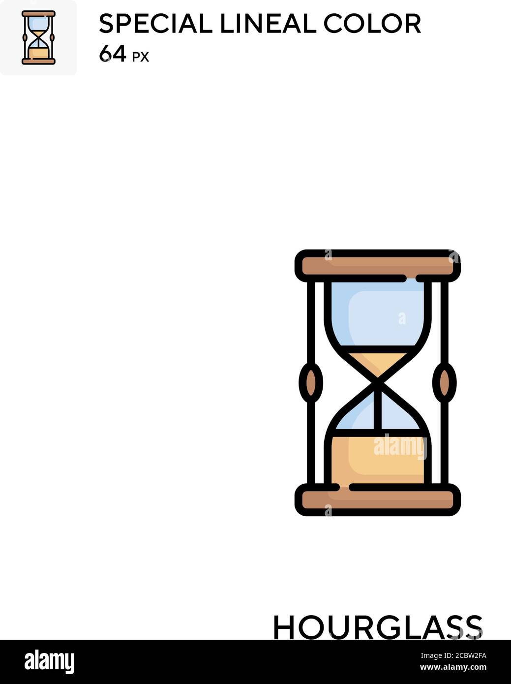 Hourglass Special lineal color vector icon. Hourglass icons for your ...