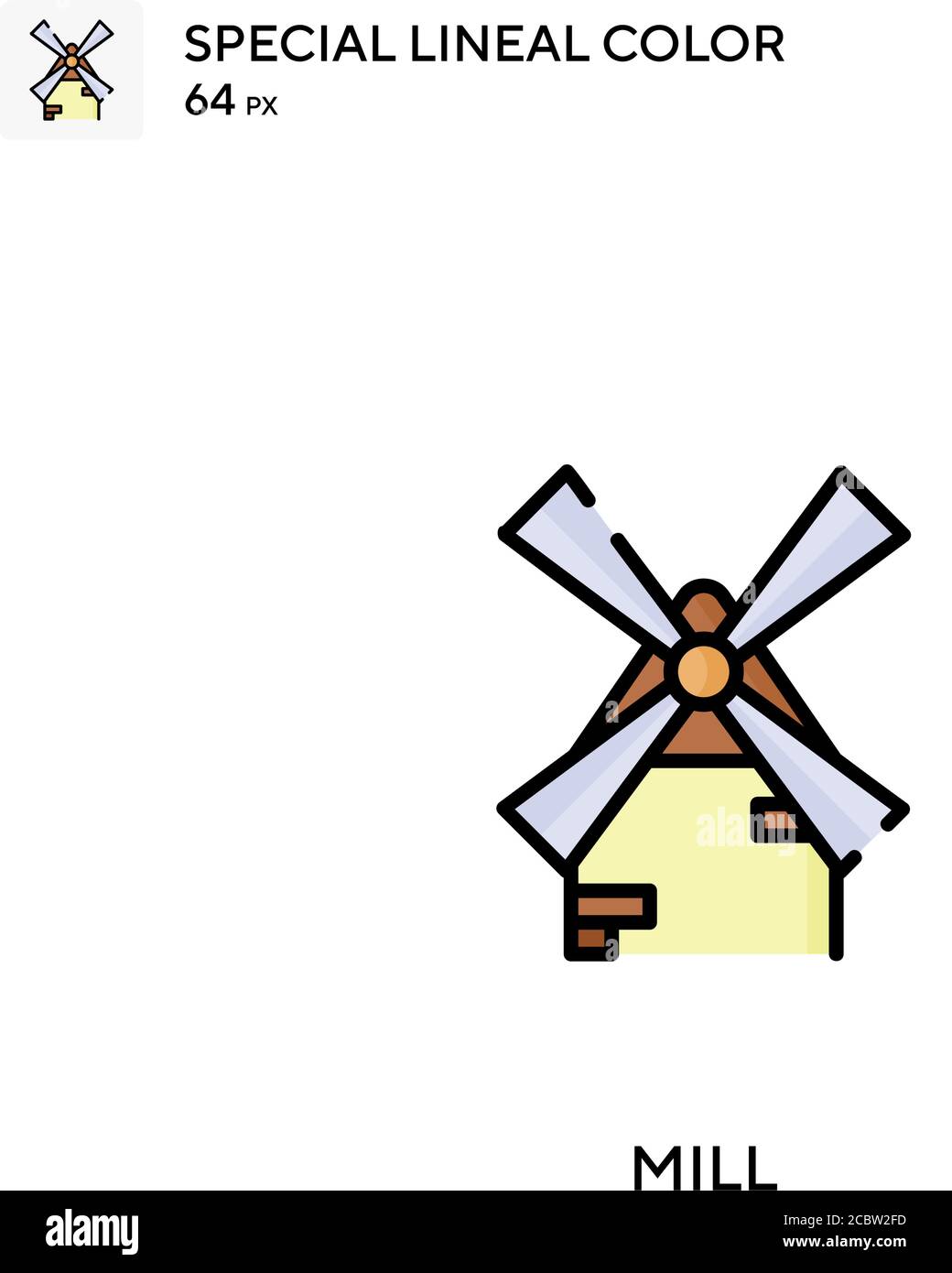 Mill Special lineal color vector icon. Mill icons for your business ...