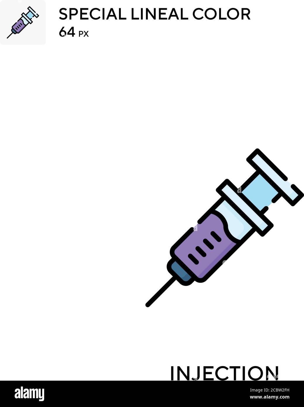 Injection Special lineal color vector icon. Injection icons for your ...