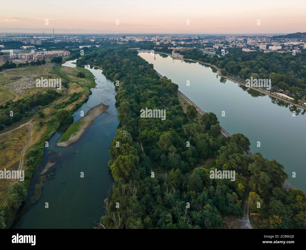 Aerial view maritsa river panorama hi-res stock photography and images ...