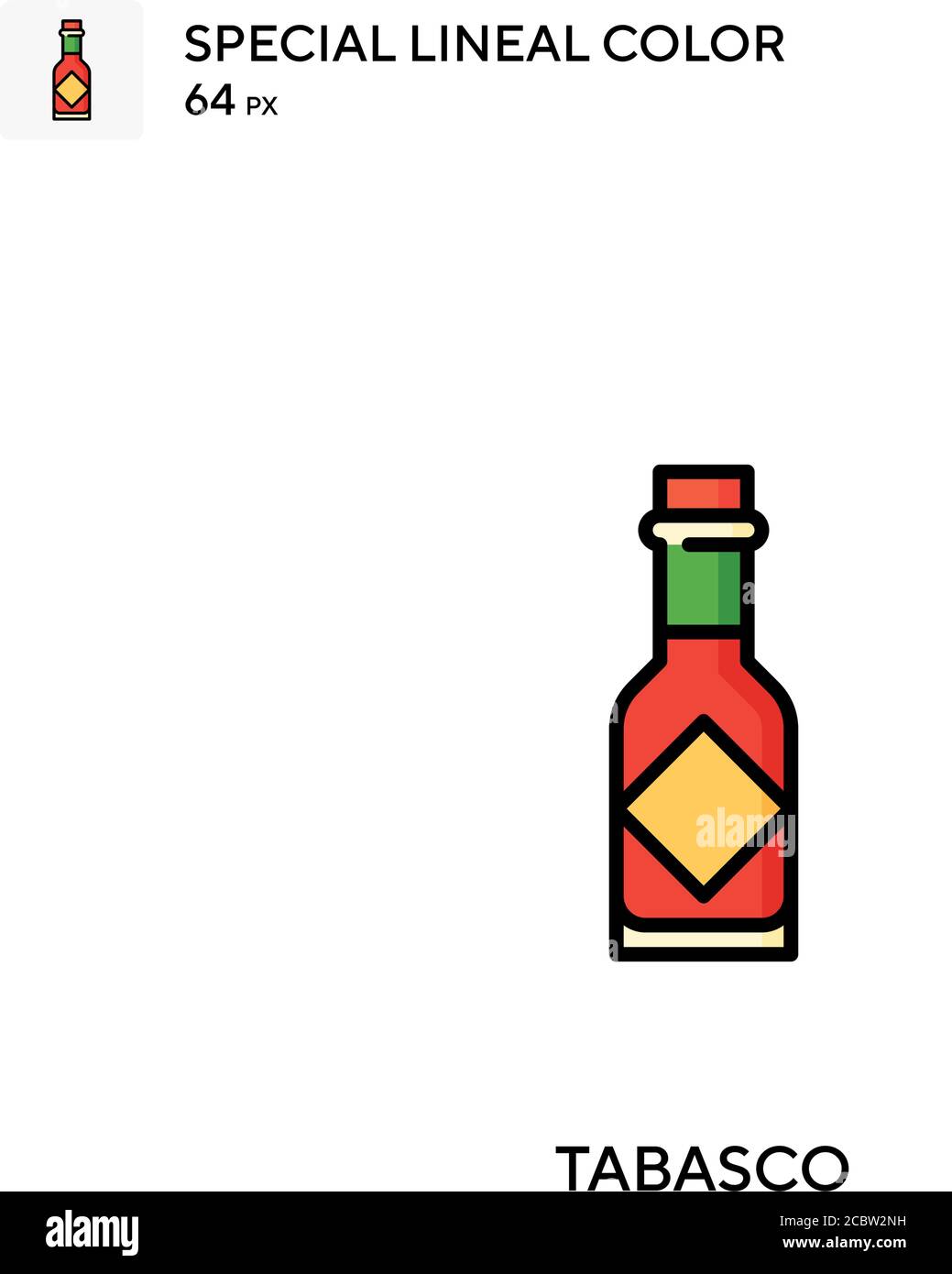 Tabasco Bottle Vector