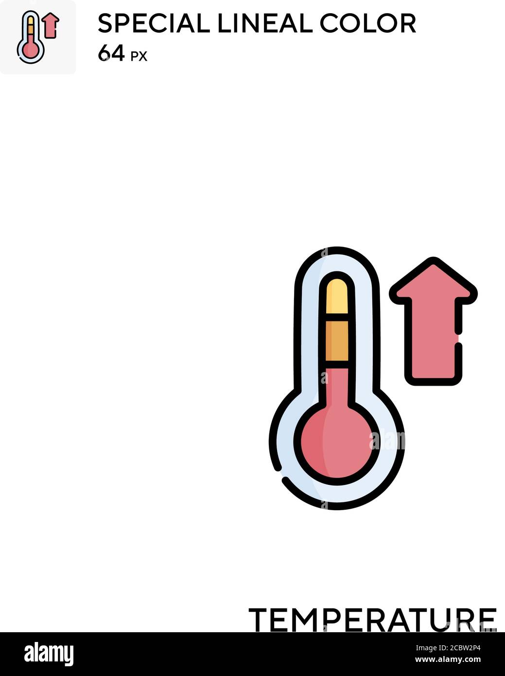 Temperature Special lineal color vector icon. Temperature icons for ...