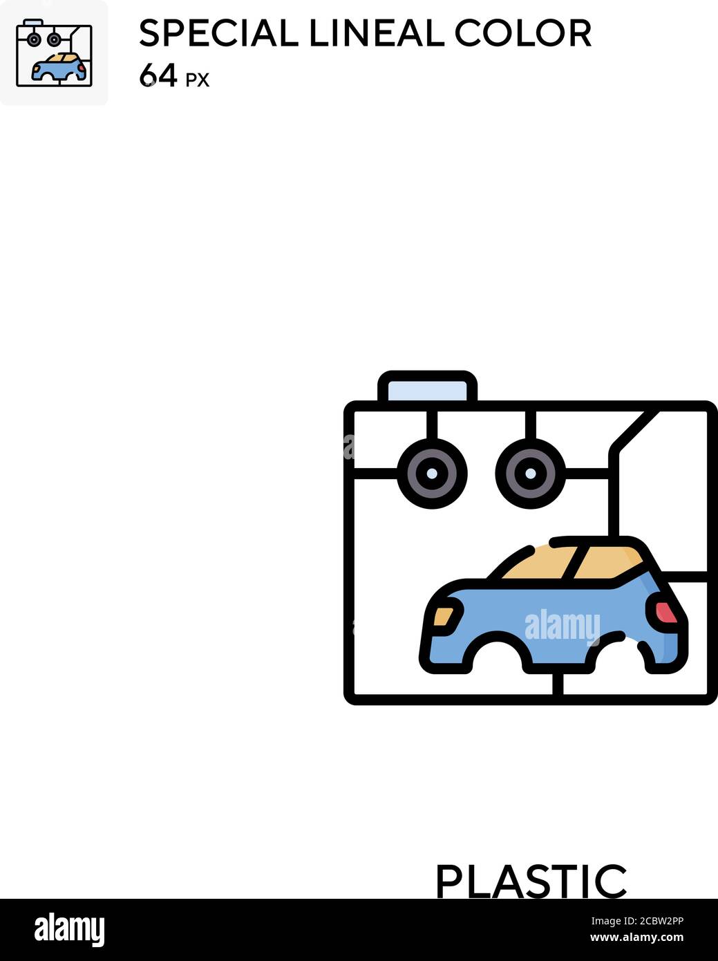 Plastic Special lineal color vector icon. Plastic icons for your ...