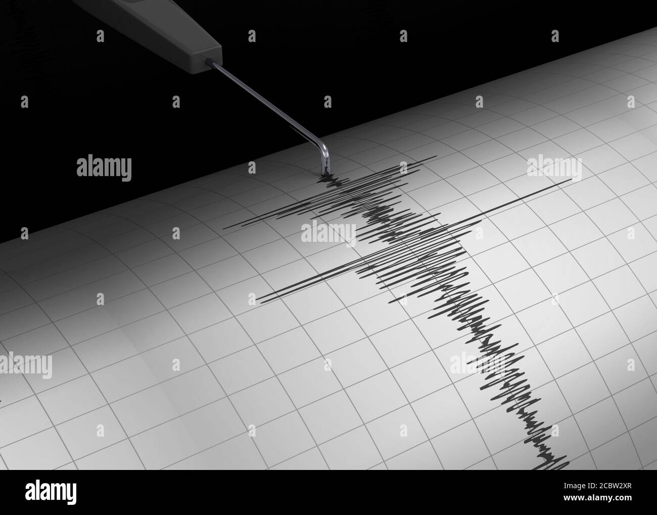 Seismograph - 3D Stock Photo - Alamy