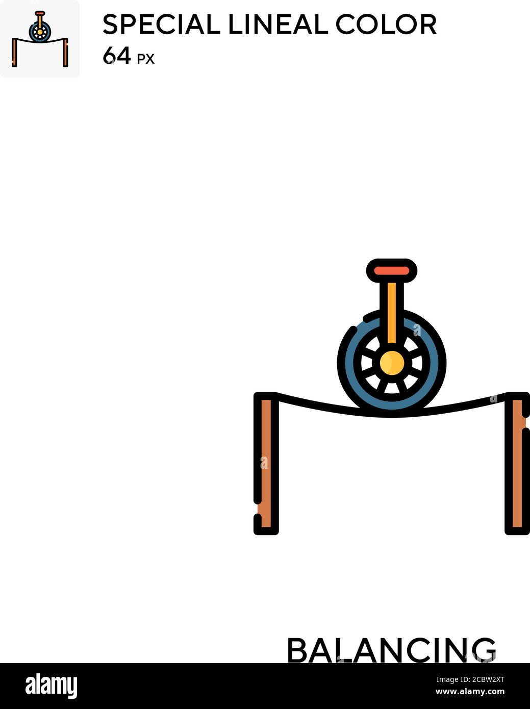 Balancing Special lineal color vector icon. Balancing icons for your ...