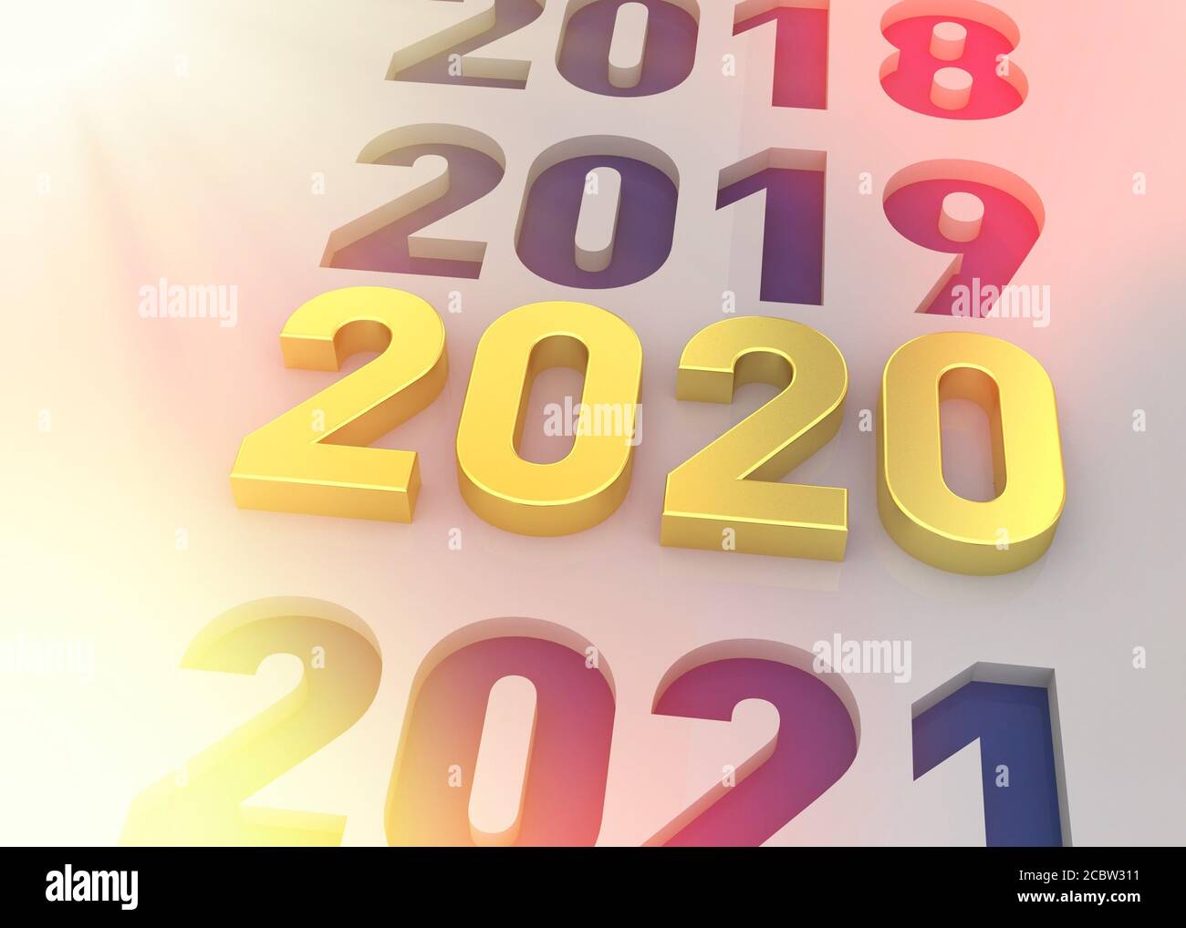 3d new year hi-res stock photography and images - Alamy
