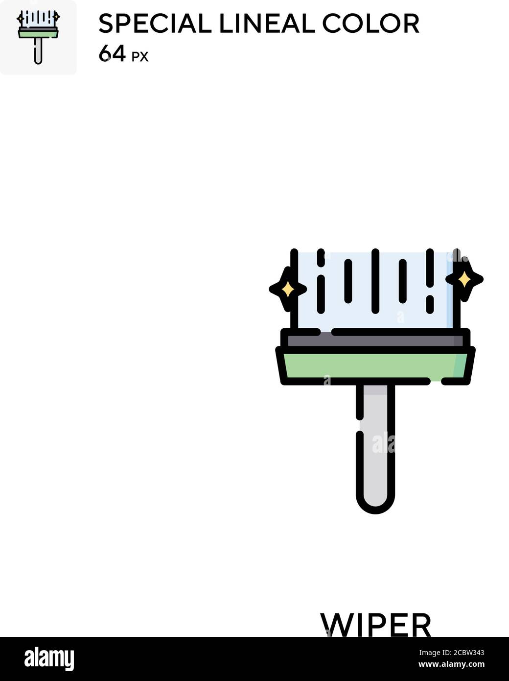 Wiper Special lineal color vector icon. Wiper icons for your business project Stock Vector Image ...