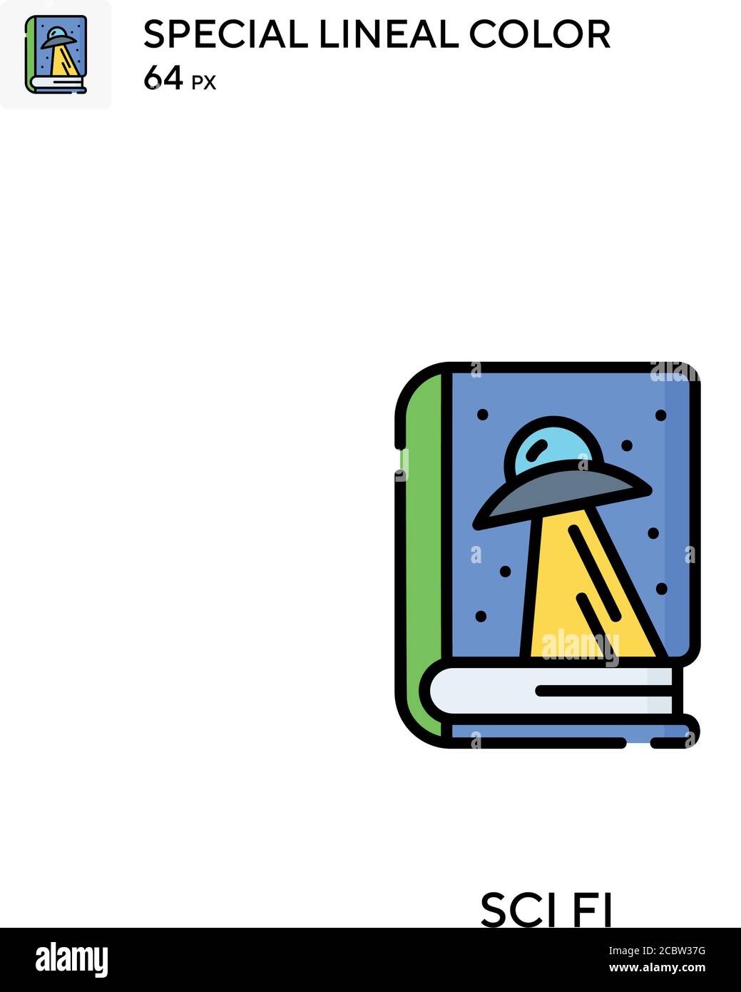 Sci fi Special lineal color vector icon. Sci fi icons for your business ...