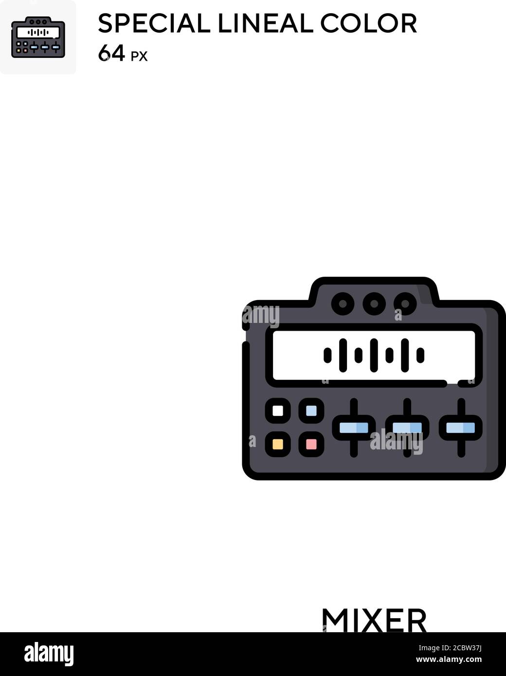 Mixer Special lineal color vector icon. Mixer icons for your business ...