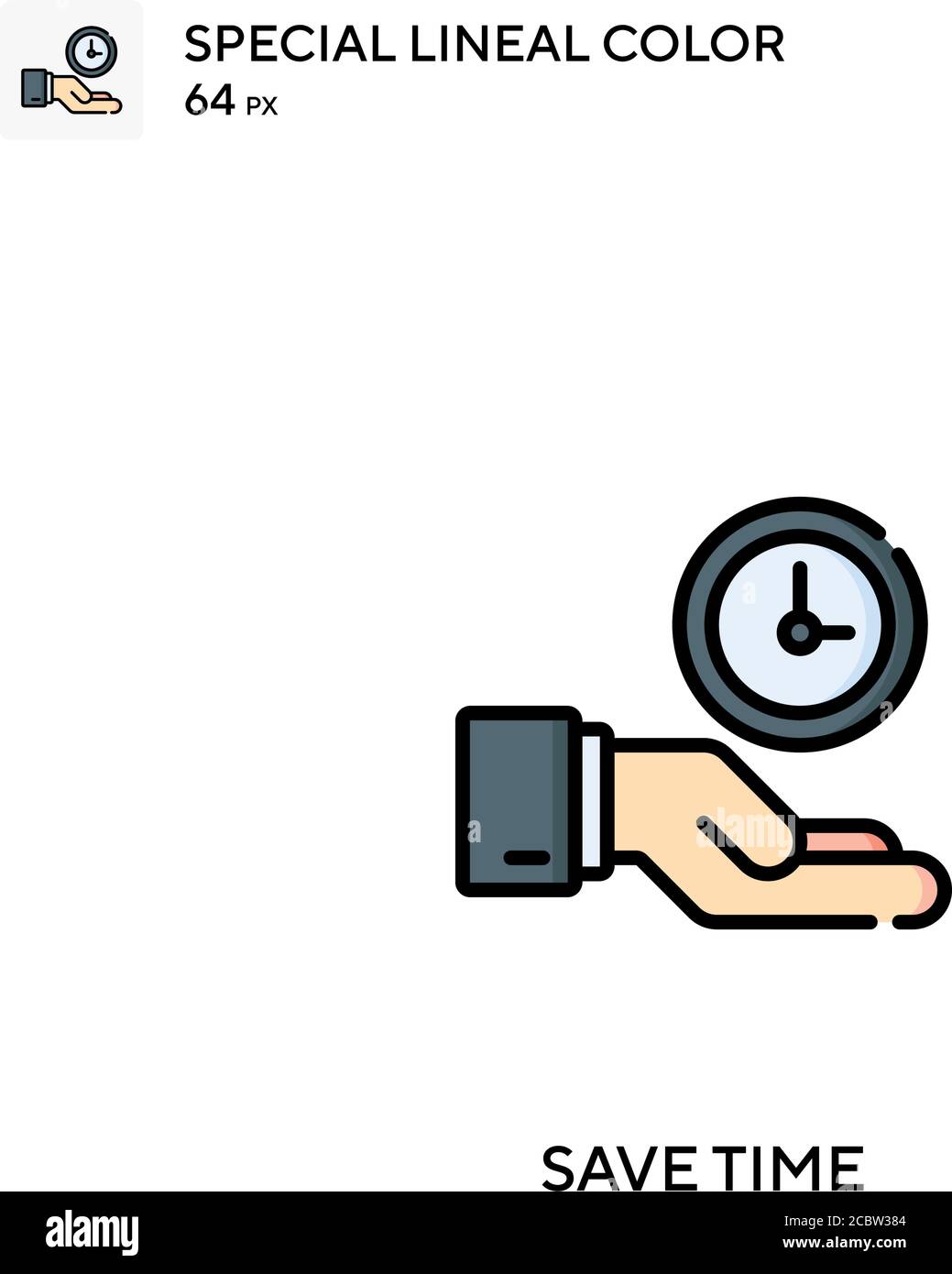 Save time Special lineal color vector icon. Save time icons for your ...