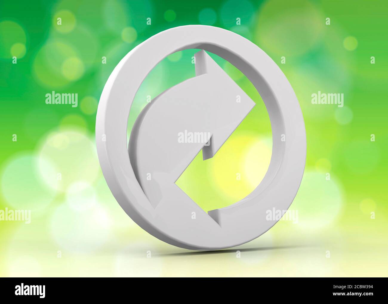 The Recycle Icon - 3D Stock Photo - Alamy