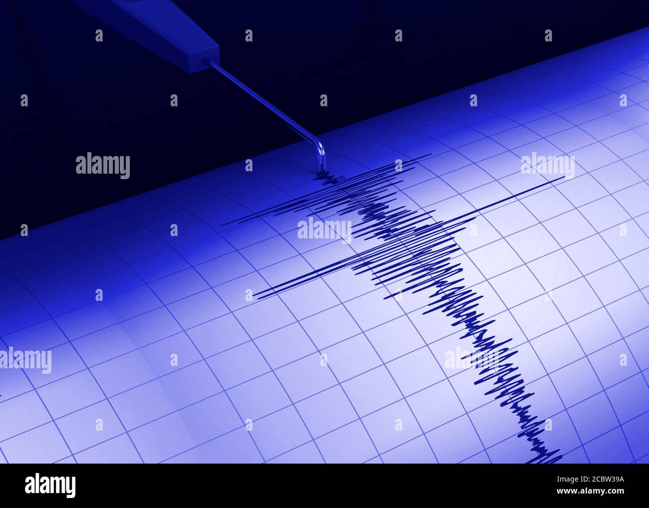 Seismograph - 3D Stock Photo - Alamy