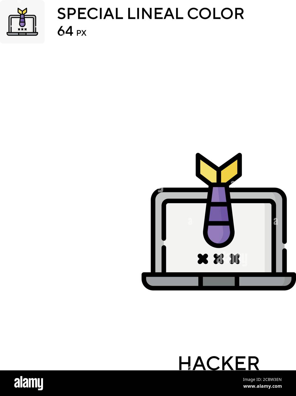 Hacker Special lineal color vector icon. Hacker icons for your business ...