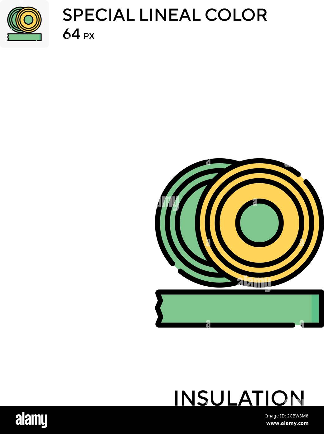 Insulation Special lineal color vector icon. Insulation icons for your business project Stock ...