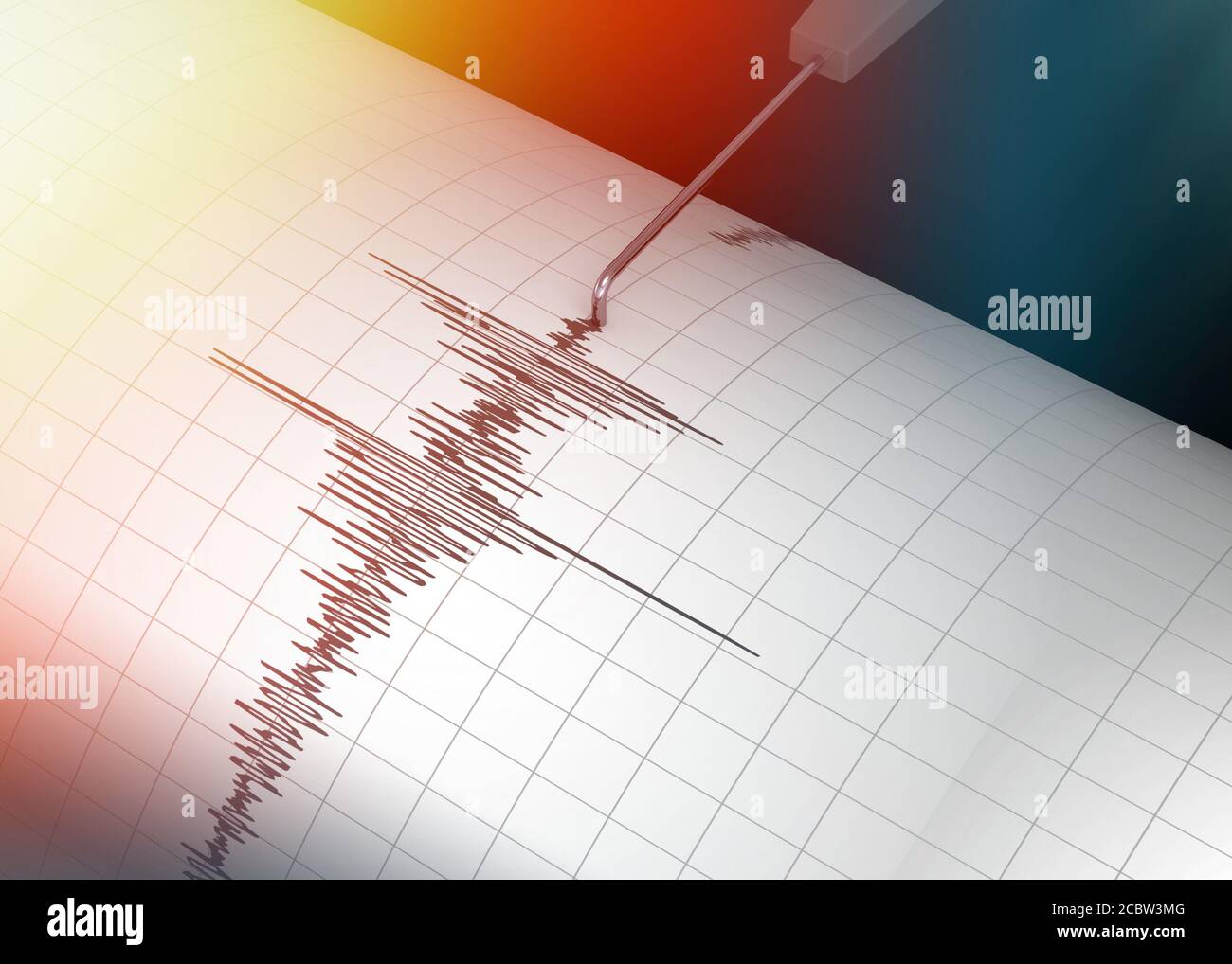 Seismograph - 3D Stock Photo - Alamy