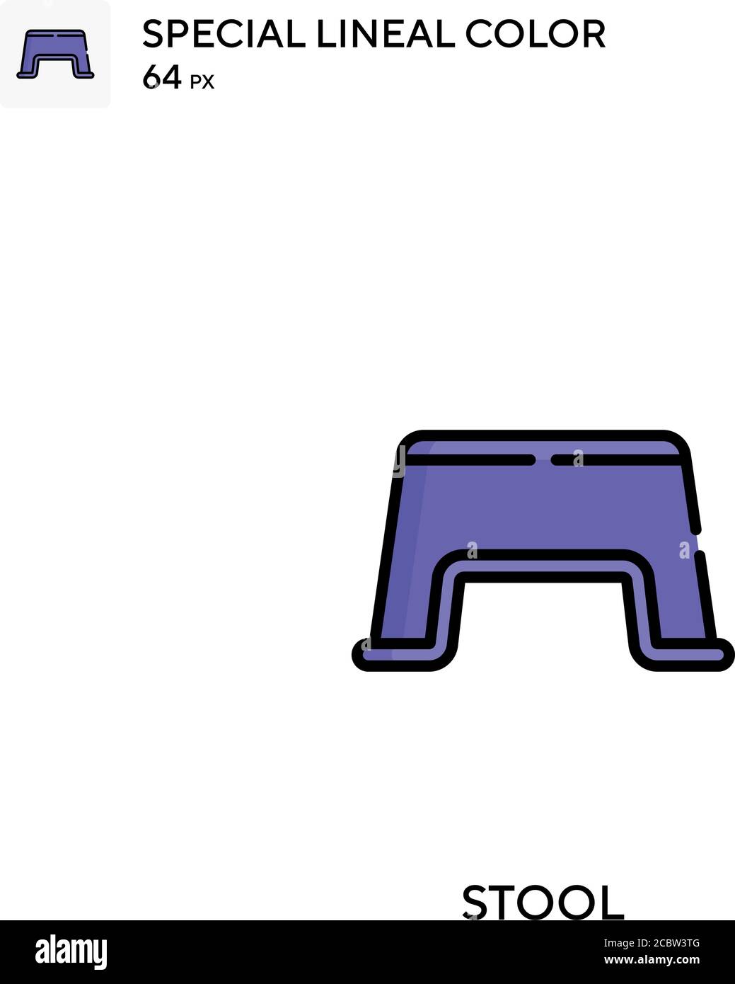 Stool Special lineal color vector icon. Stool icons for your business ...