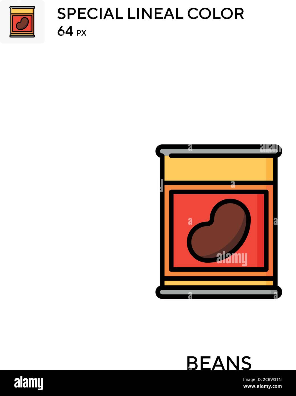 Beans Special lineal color vector icon. Beans icons for your business ...