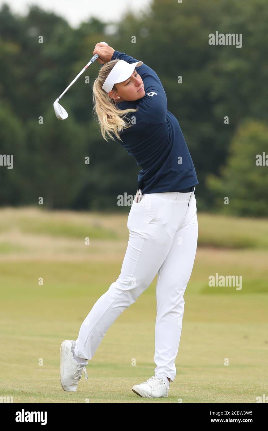 Denmark's Emily Kristine Pedersen on the second during day four of the ...