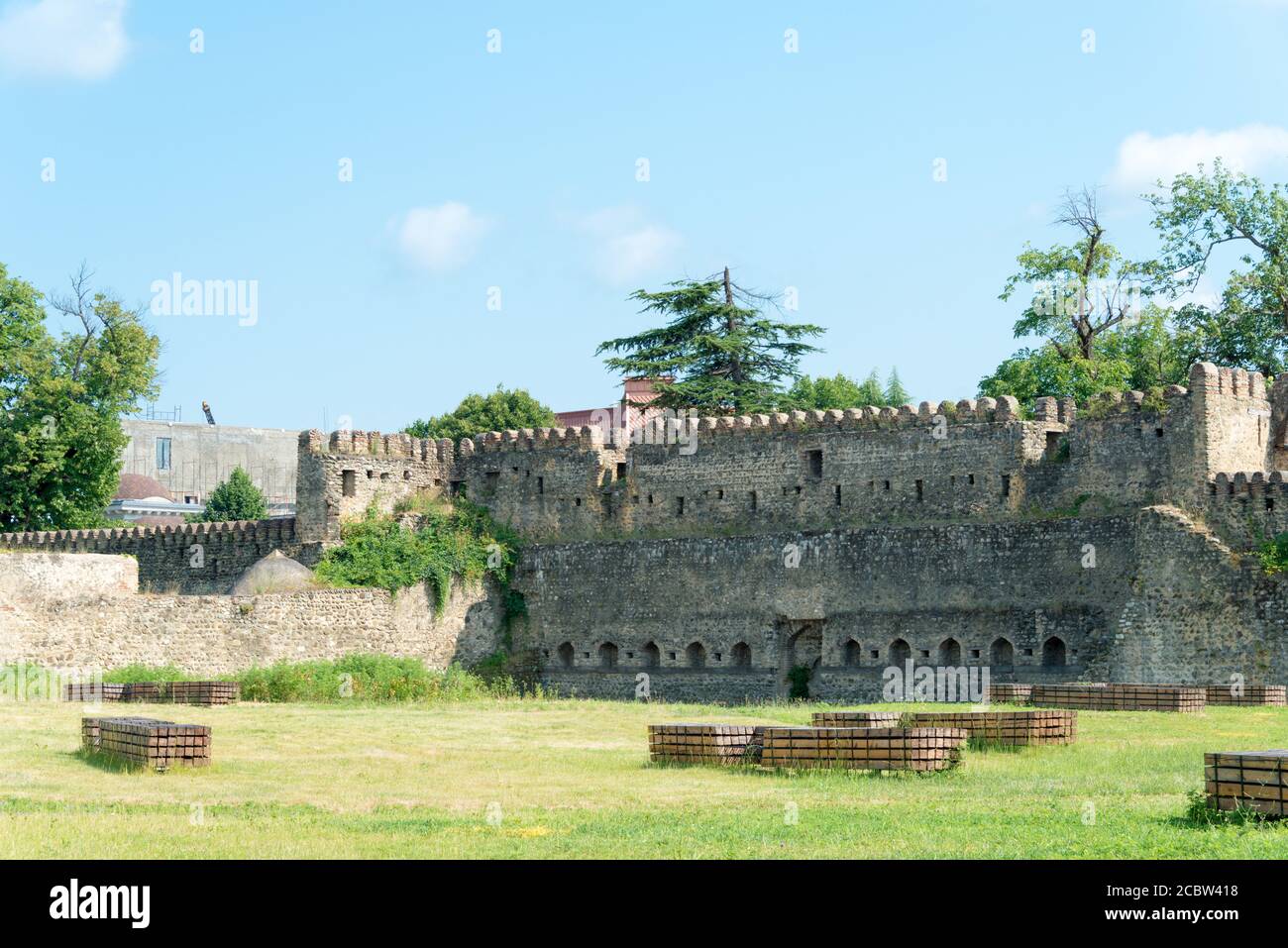 Telavi, Georgia - Telavi castle (Batonis Tsikhe Fortress). a famous ...