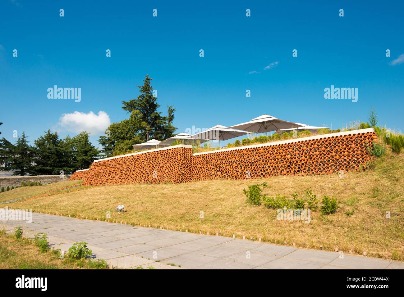 Telavi, Georgia - Telavi castle (Batonis Tsikhe Fortress). a famous ...
